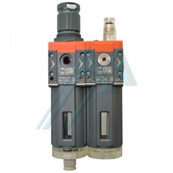 Filter regulator and lubricator MW SY2 thread 1/2" 20 μm - Hidraflex