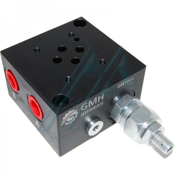 Anschlussplatte NG-6 mit Druckbegrenzer - Hidraflex