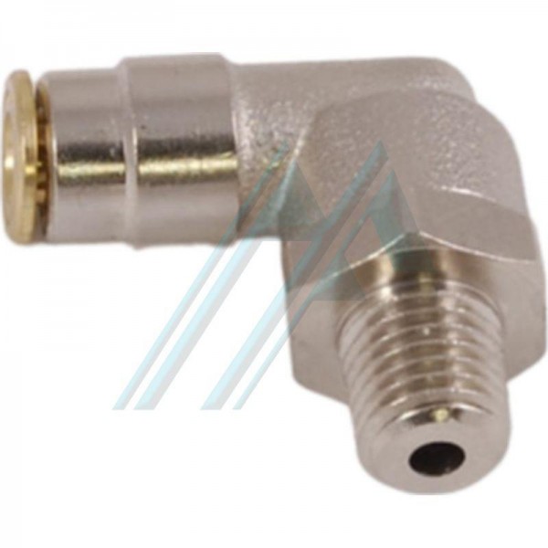 Racor giratorio codo engrase t.ø 4 para tubo de engrase rosca macho M-8X100 - Hidraflex